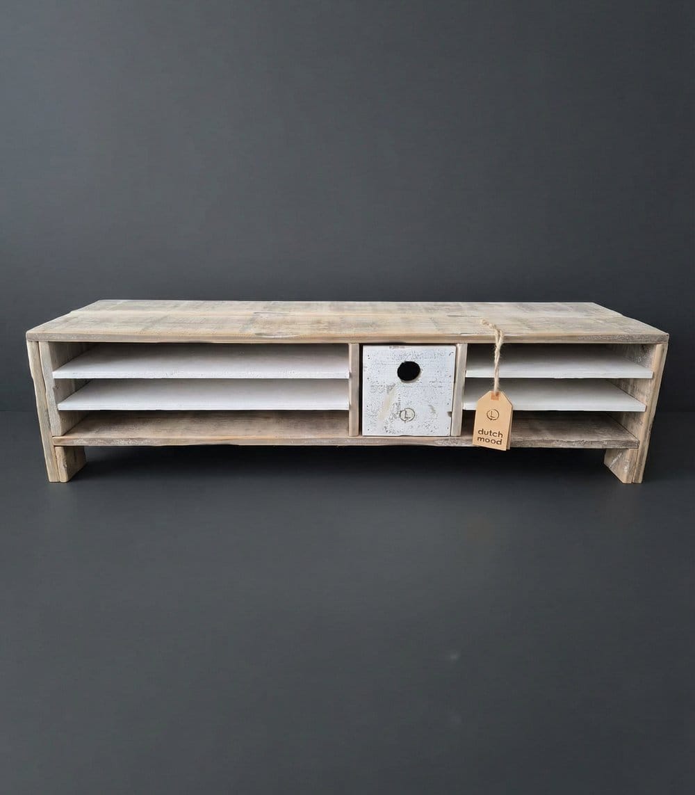 Houten Monitor Verhoger met Lade – Bureau Organizer - Handgemaakt ...